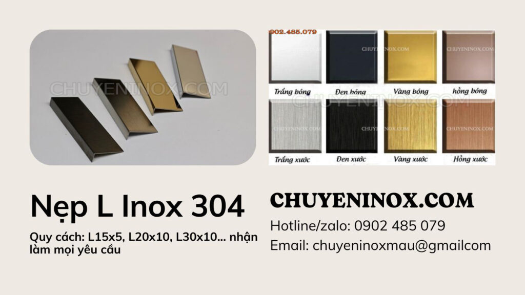 Nẹp Inox Chữ L | Nẹp L Inox 304 Giá Ưu Đãi Nhất